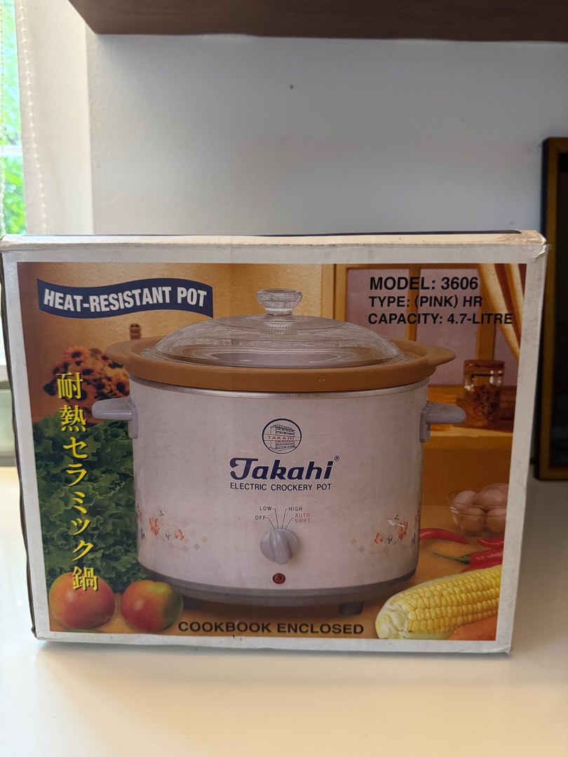 Takahi Electric slow cooker - 4.7L Capacity, TV & Home Appliances, Kitchen Appliances, Other ...