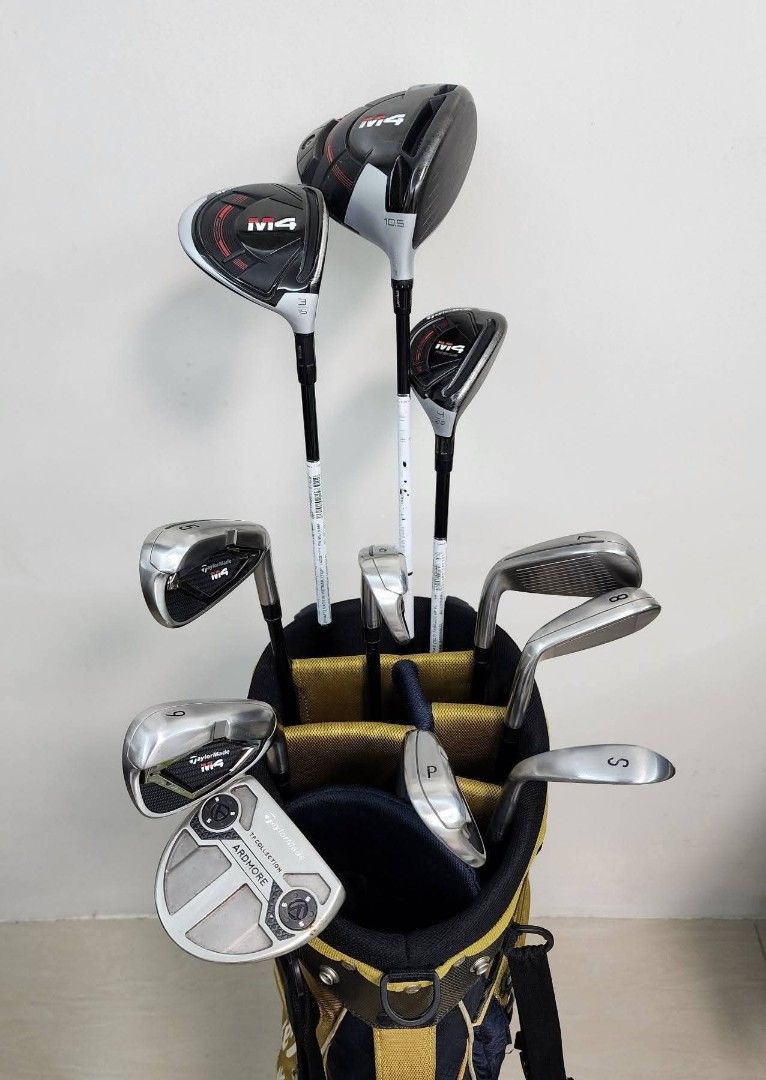 TaylorMade M4 Complete 12pc Premium Golf Set (Graphite Shaft Regular ...