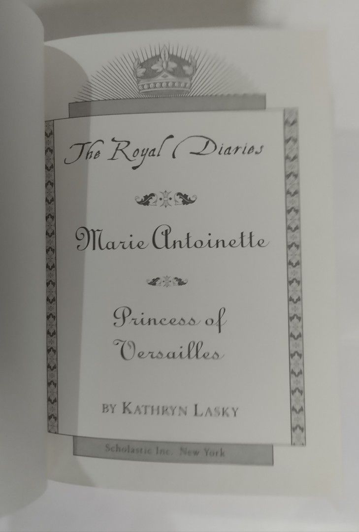 The Royal Diaries : Marie Antoinette - Princess of Versailles by ...