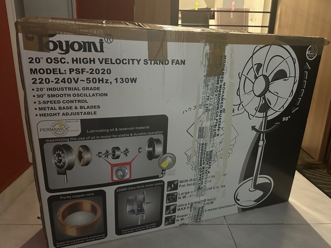 Toyomi - Standing Fan, Furniture & Home Living, Lighting & Fans, Fans ...