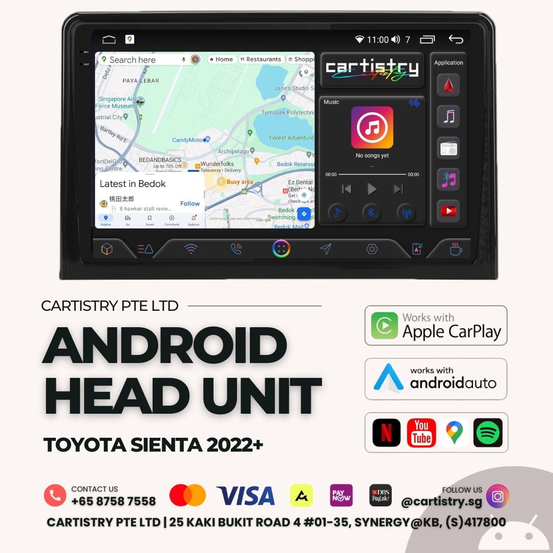 TOYOTA SIENTA XP170 XP210 10 INCH 2K 13 ANDROID PLAYER HEADUNIT CAR ...