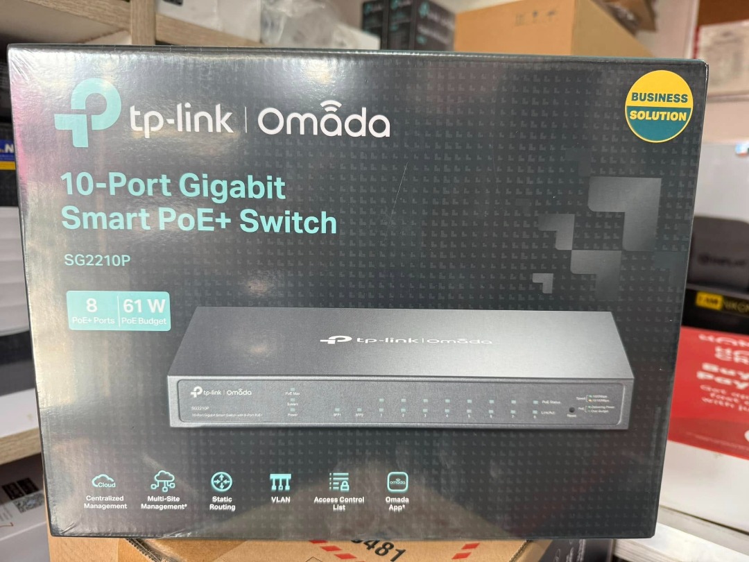 TP-link JetStream 10-Port Gigabit Smart Switch with 8-Port PoE+ [TL-SG2210P], Computers & Tech ...