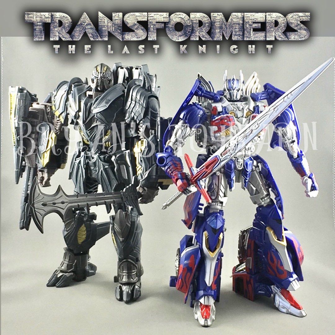 Transformers The Last Knight Calibur Optimus Prime TLK-15 Limited Edition & Megatron TLK-19 ...