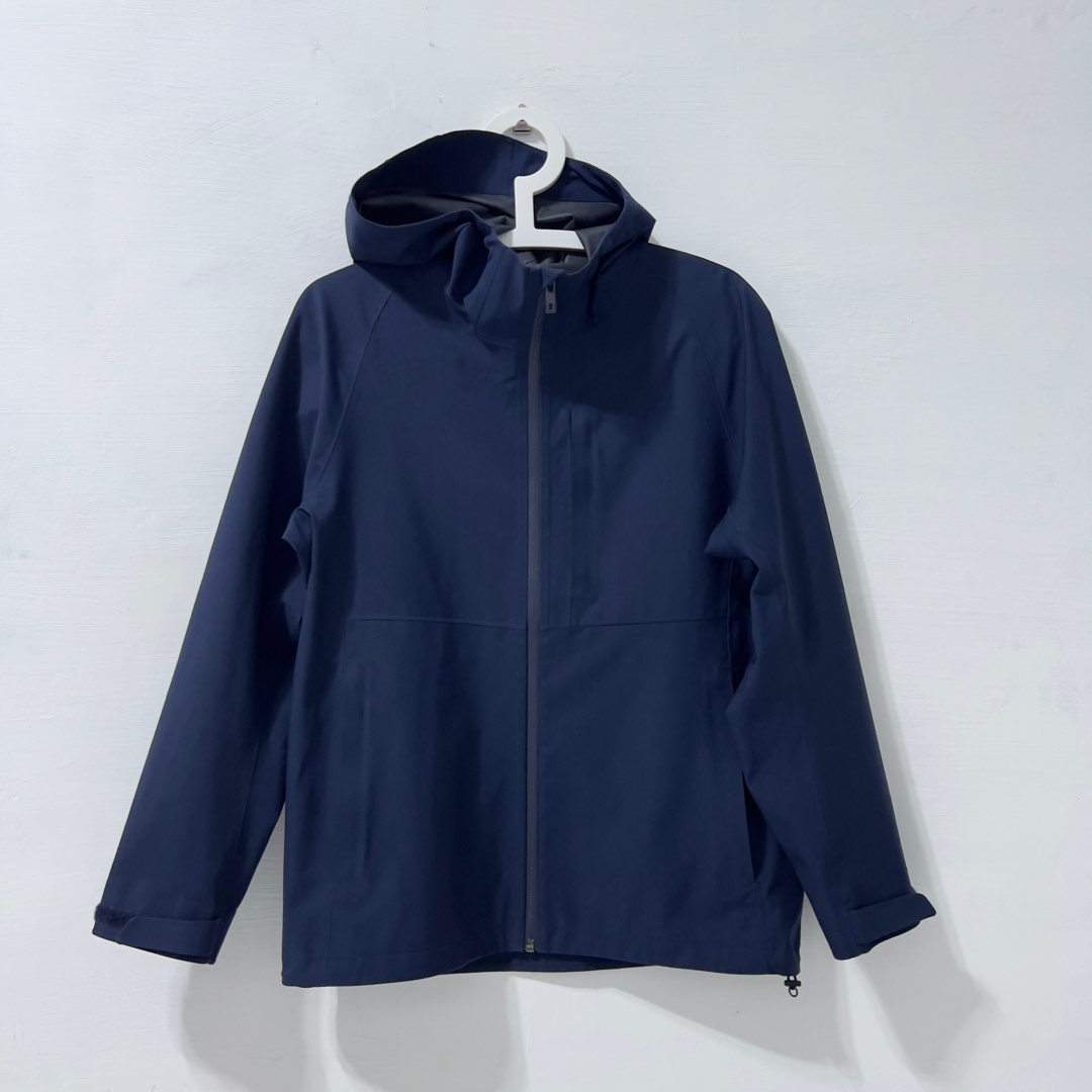 UNIQLO Jaket Parka Blocktech 3D Cut Saku Jacket Anti Hujan Angin Atasan ...