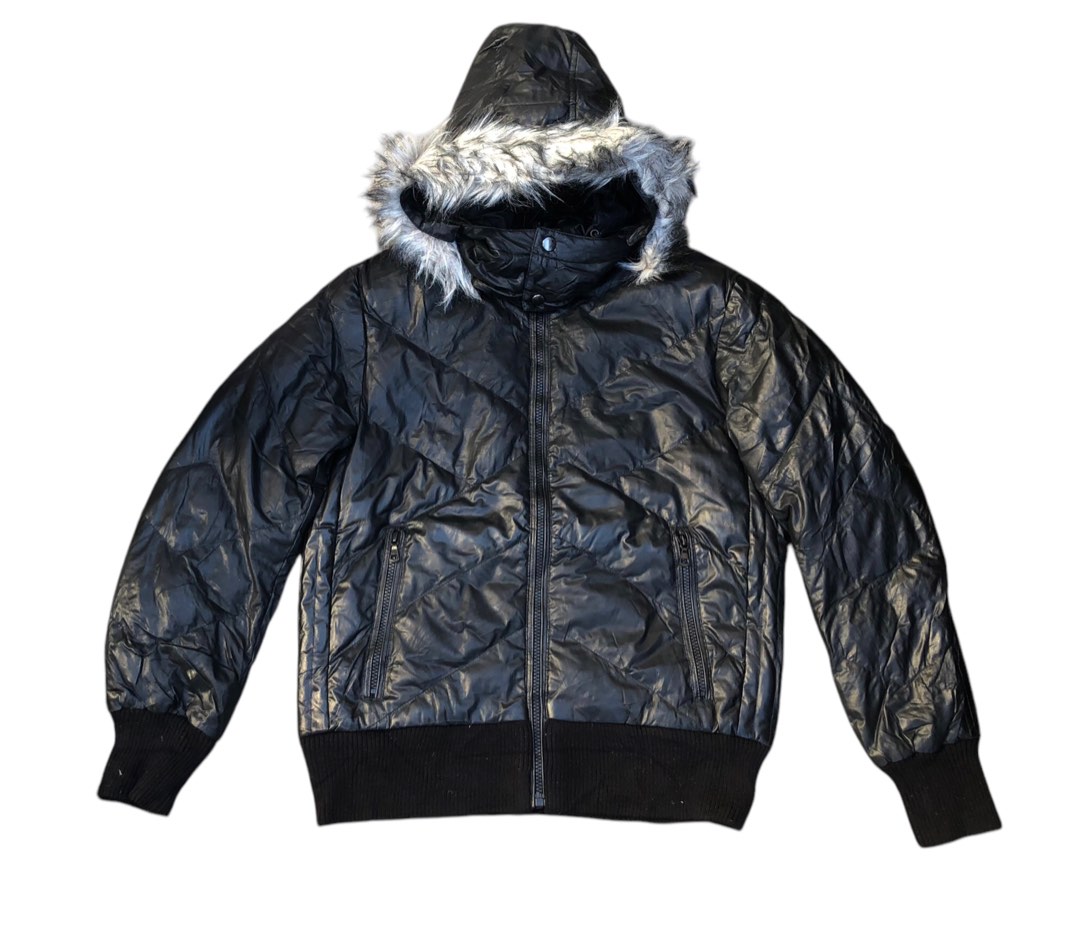 UNIQLO Waxed Quilted Puffer Down Zipper Jacket Japan, Men's Fashion ...