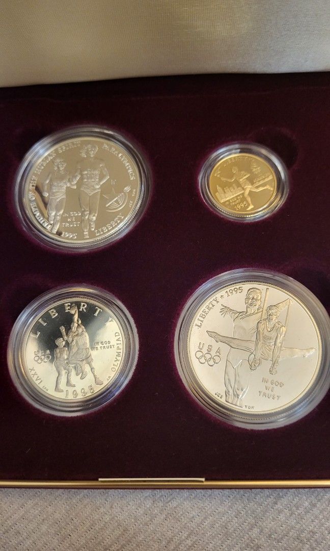 United States Olympic coins of the Atlanta centennial Olympic games ...