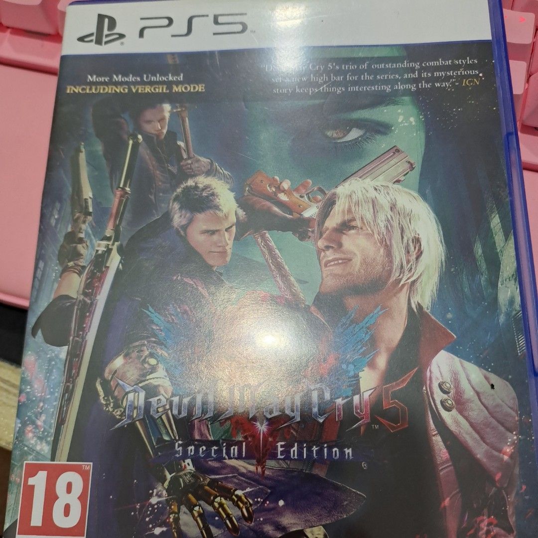 [USED] PS5 DEVIL MAY CRY 5 SPECIAL EDITION, Video Gaming, Video Games ...