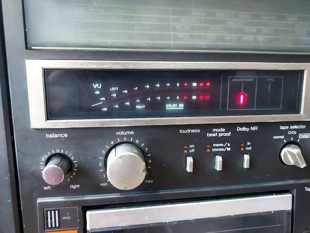 VINTAGE 1982 PANASONIC PLATINUM PLUS RX- C100 PORTABLE STEREO SYSTEM ...