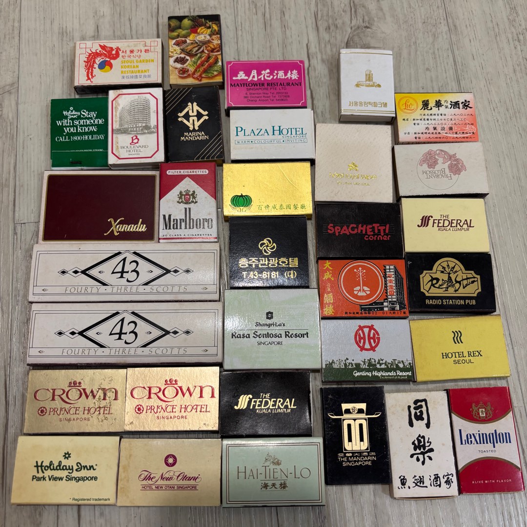 Vintage Match Box with Matches - 43 Fourty Three Scotts Radio Station ...