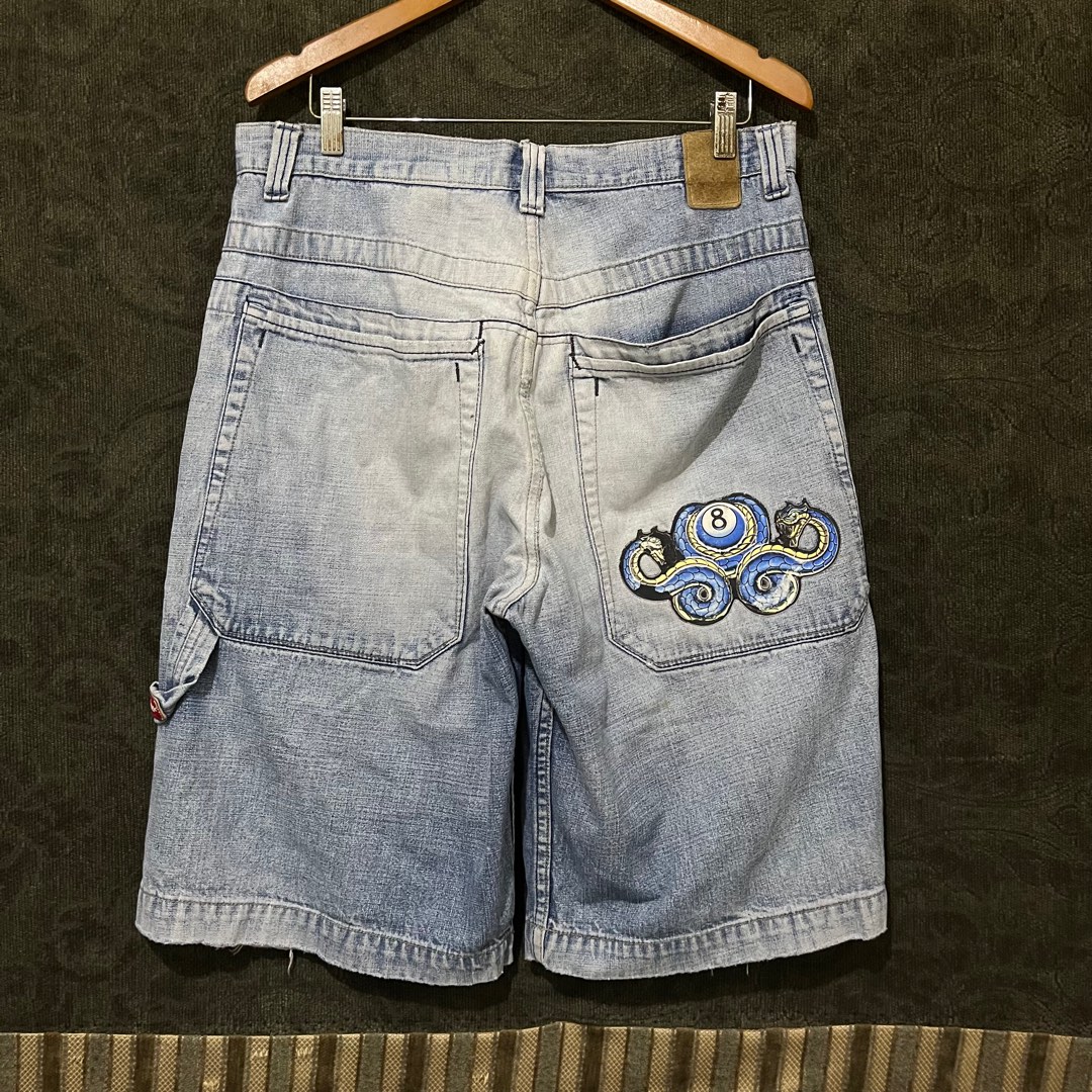 VTG JNCO JEANS 8 BALL SNAKE Y2K JORTS, Men's Fashion, Bottoms, Shorts ...