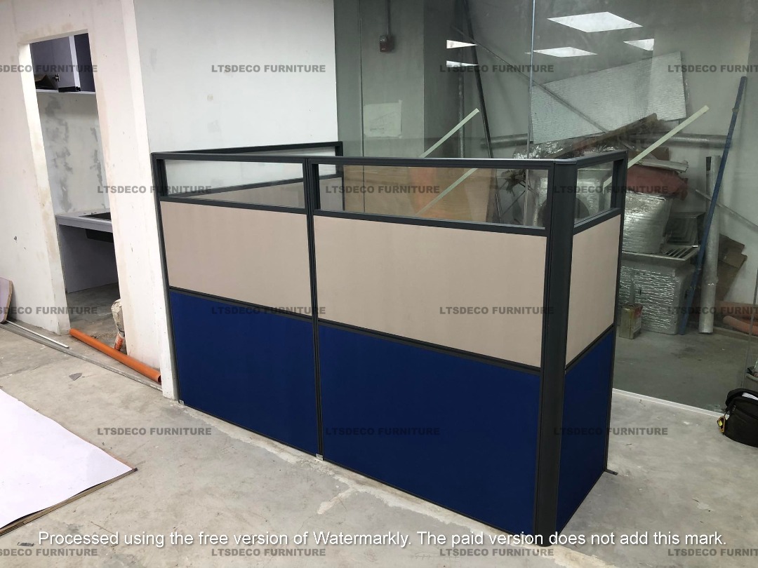 workstation panel with glass , office partition , office furniture ...