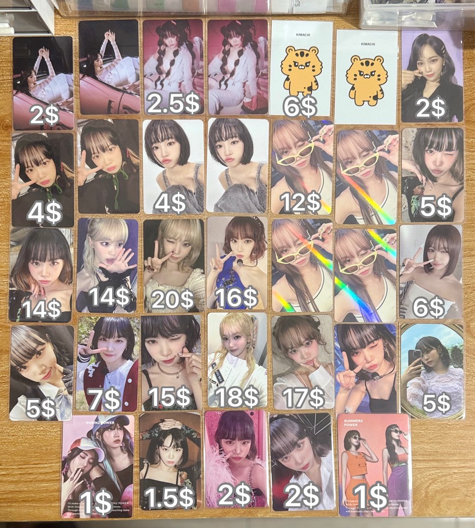 wts chaewon pcs pob polaroid.lesserafim kim chaewon fearless ...