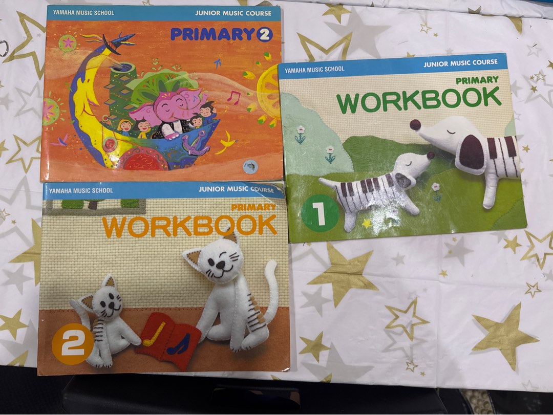Yamaha JMC PRIMARY 1 workbook + primary 2 course book & workbook ...