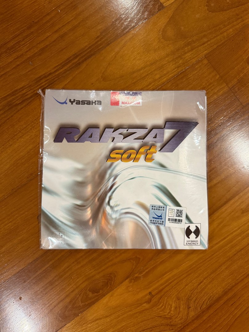 Yasaka Rakza 7 Soft Table Tennis Rubber, Sports Equipment, Sports & Games, Racket & Ball Sports ...
