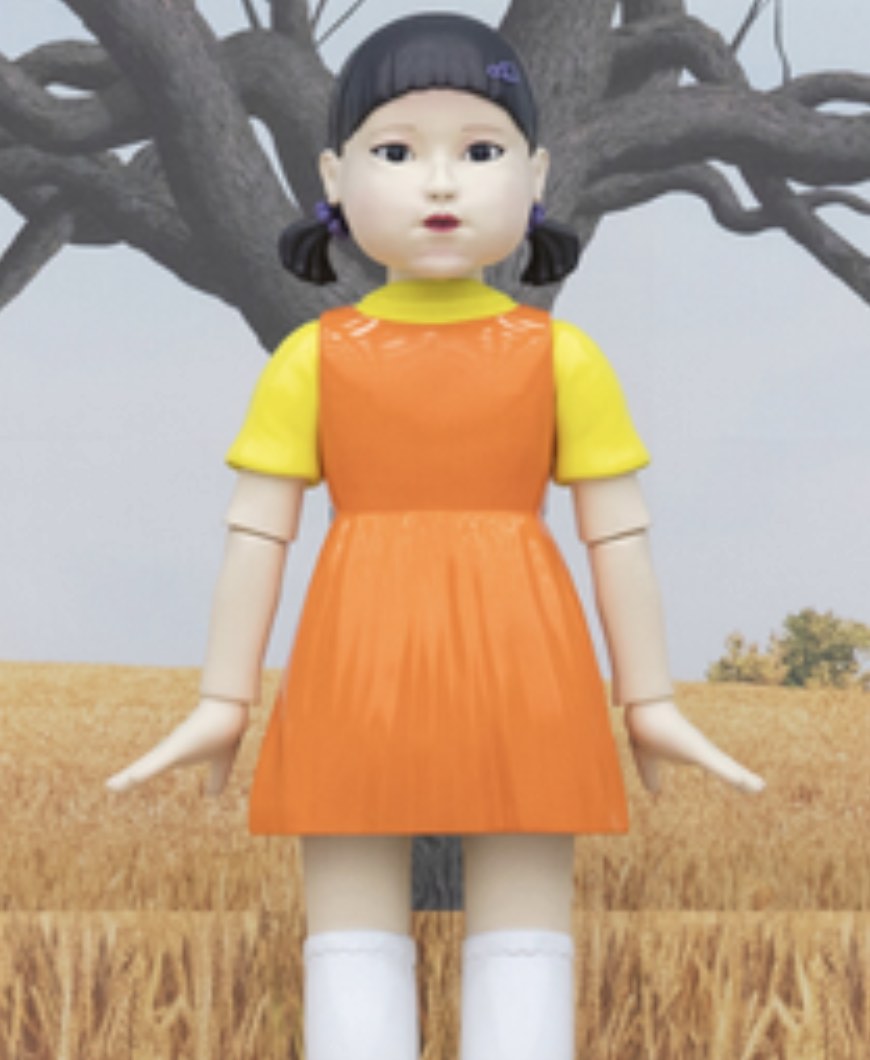 Young Hee Squid Game doll costume 6-7yrs, Babies & Kids, Babies & Kids ...