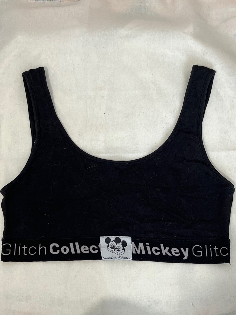 Zara Mickey Mouse Collection Sports Bra Like Top, Women's Fashion ...