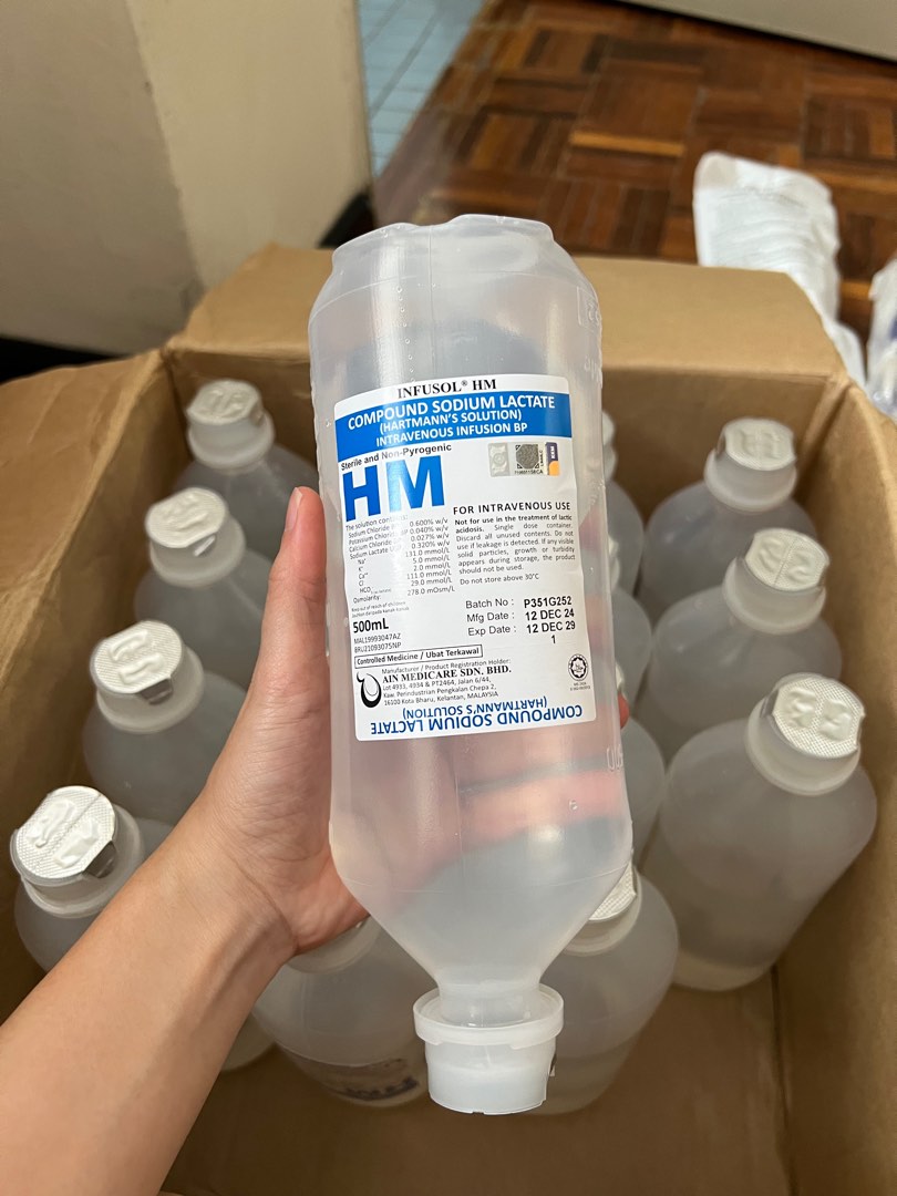 (16 BOTTLES) Infusol Compound Sodium Lactate (Hartmann’s Solution ...