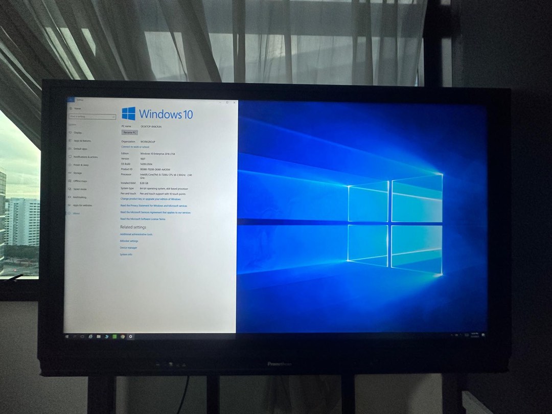 65” Promethean interactive display 4K UHD, TV & Home Appliances, TV ...