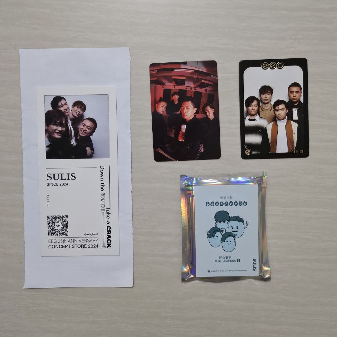 (出讓) EEG 英皇 egg.effect SULIS EEG STAR 藝人咭 第二擊 ＆ 第三擊 ＆ 紀念卡/透明卡 ＆ EEG FAM ...