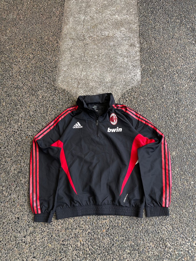 Adidas Qzip Ac Milan Jacket, Men's Fashion, Coats, Jackets and ...