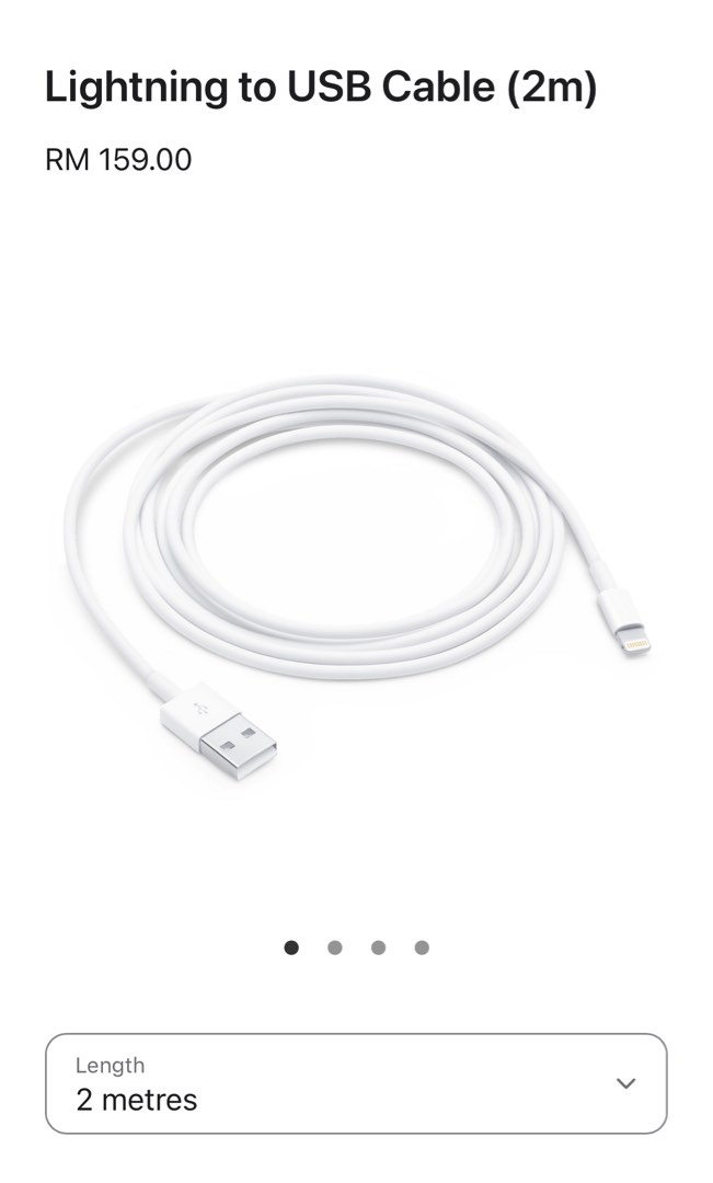 Apple Original iPhone Cable (USB to Lightning) (2m), Mobile Phones ...