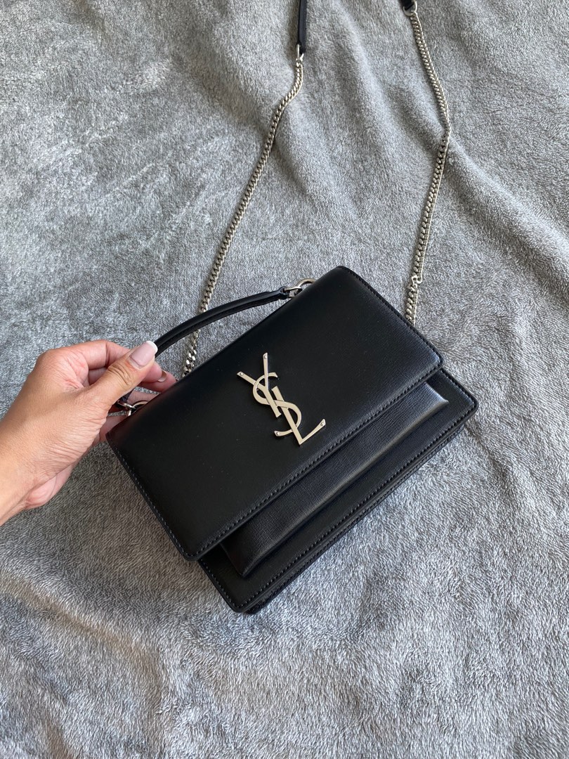 Authentic YSL Mini Sunset WOC, Luxury, Bags & Wallets on Carousell