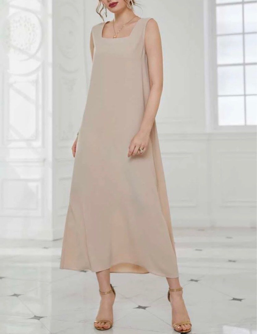 Baju raya 2025 ramadhan abaya jubah dress nude shein pregnant preggy ...