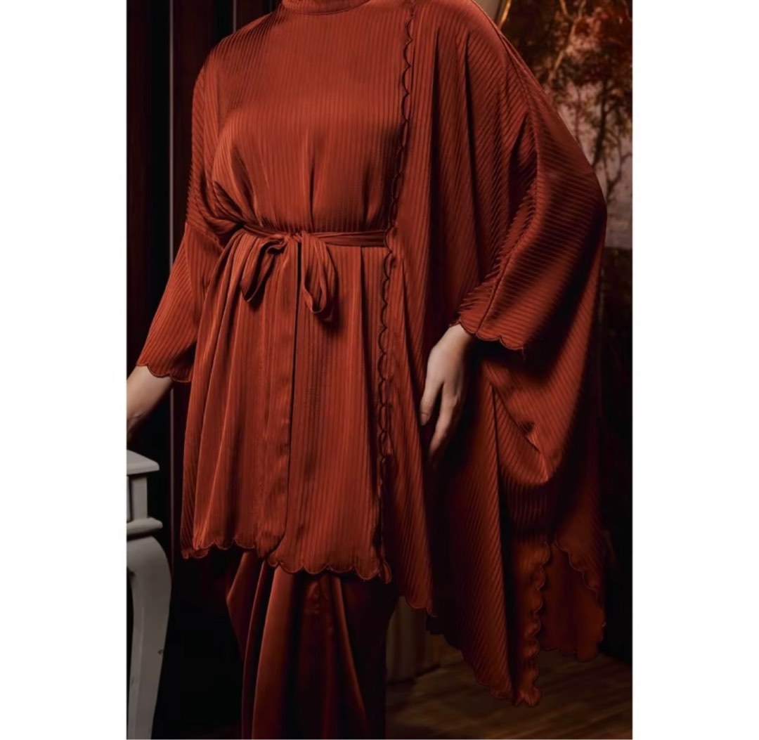 (Baju Raya) Saloma Caftan by She Dazzle, Women's Fashion, Muslimah ...