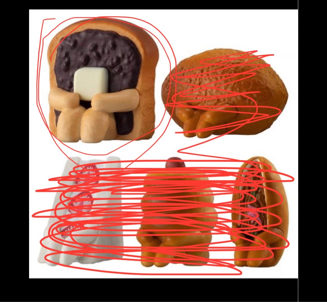 Bandai Red Bean toast gachapon, Hobbies & Toys, Toys & Games on Carousell