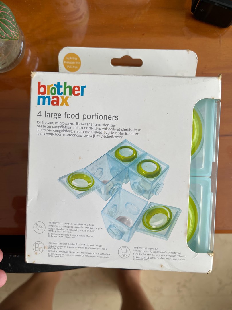 Brother Max Food Baby Freezer Storage Container and Cube, Babies & Kids ...