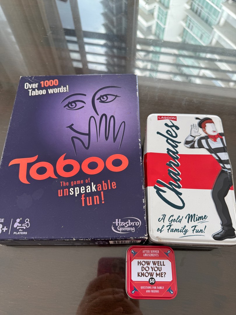 Bundle games - Taboo, Charades, How Well Do You Know Me, Uno Cards ...