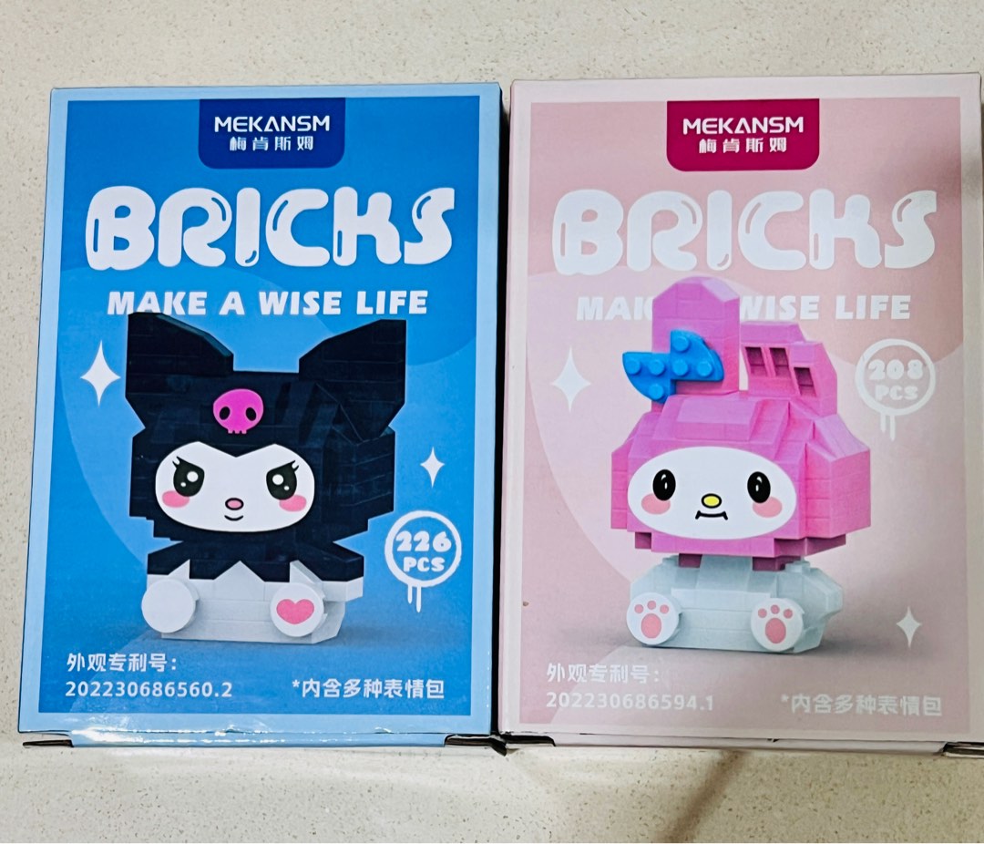 [Bundle] Melody + Kuromi Bricks, Hobbies & Toys, Toys & Games on Carousell