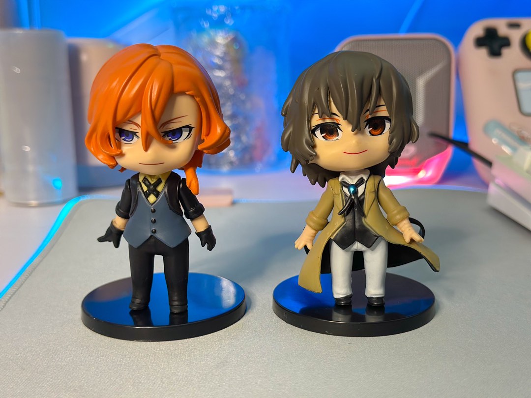 Bungo Stray Dogs Chibi Figures - Dazai & Chuya, Hobbies & Toys, Toys ...