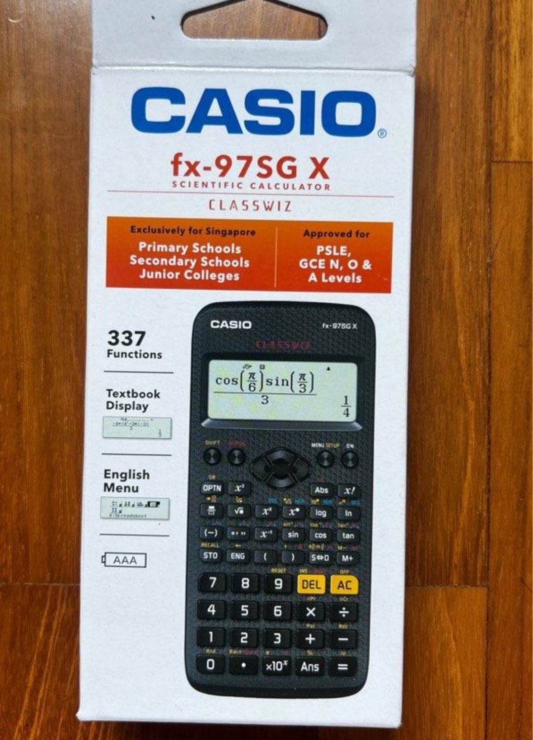 FX 97SG X Casio Scientific Calculator Casio FX 97 SGX exam calculator ...
