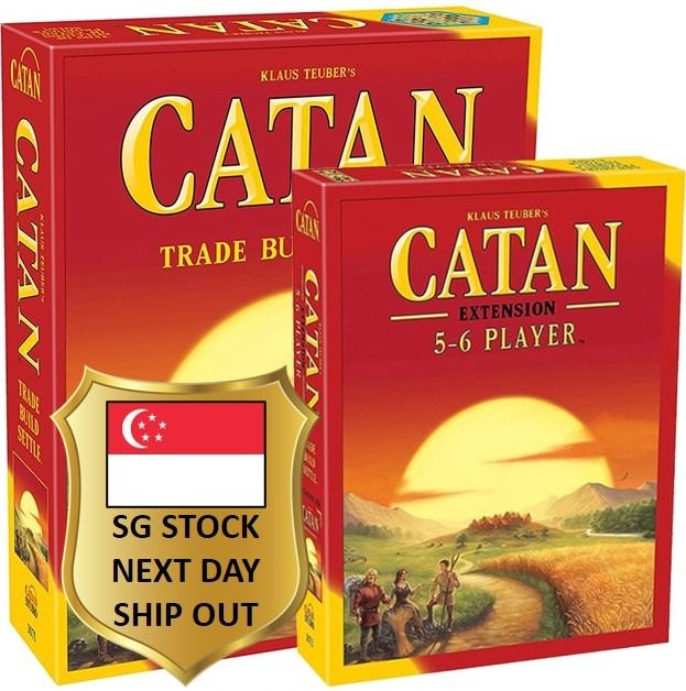 CATAN 5th Edition Trade Build Settle 5-6 Player Extension Family Board ...