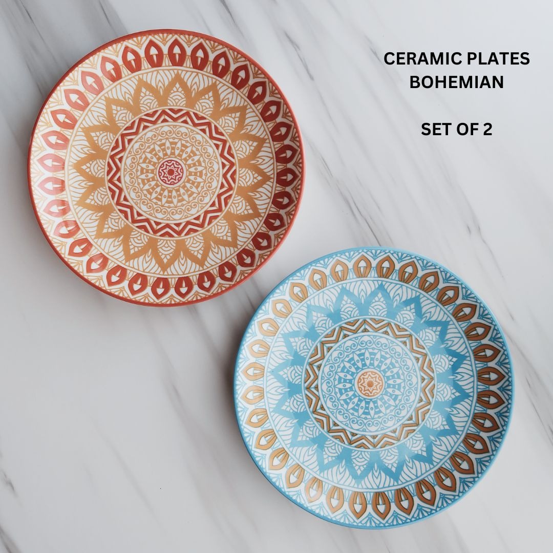 CERAMIC PLATES (Bohemian Set) / PINGGAN SERAMIK (Set Bohemian ...