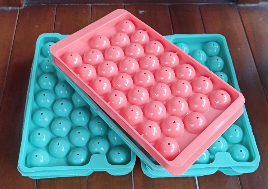 Cetakan Agar Es Batu Bulat 33 Lubang BESAR (dapat 6), Kitchen ...