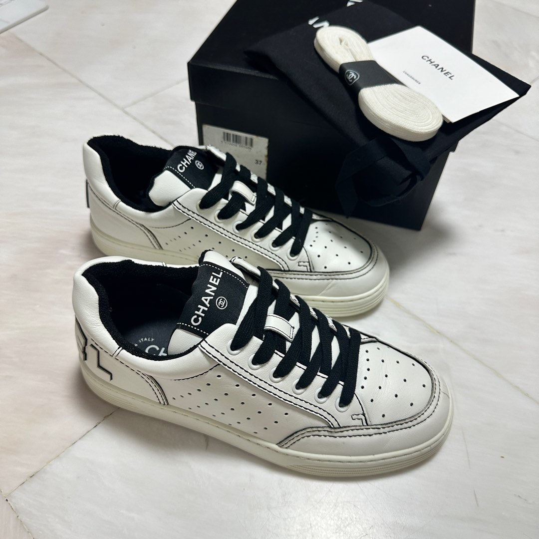 Chanel Sneakers Panda 37, Women's Fashion, Footwear, Sneakers on Carousell