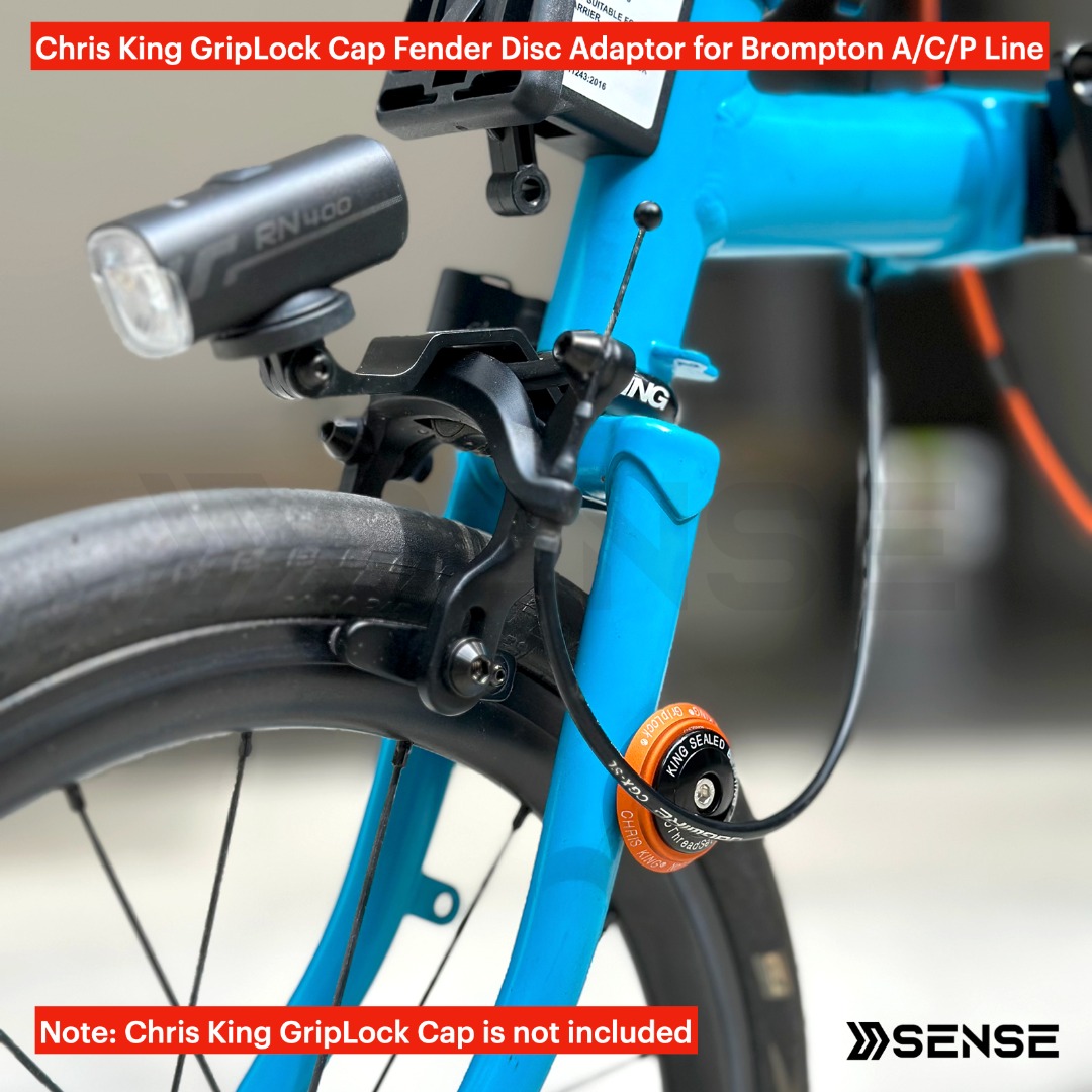 Chris King GripLock Cap Fender Disc Adaptor for Brompton A/C/P Line ...