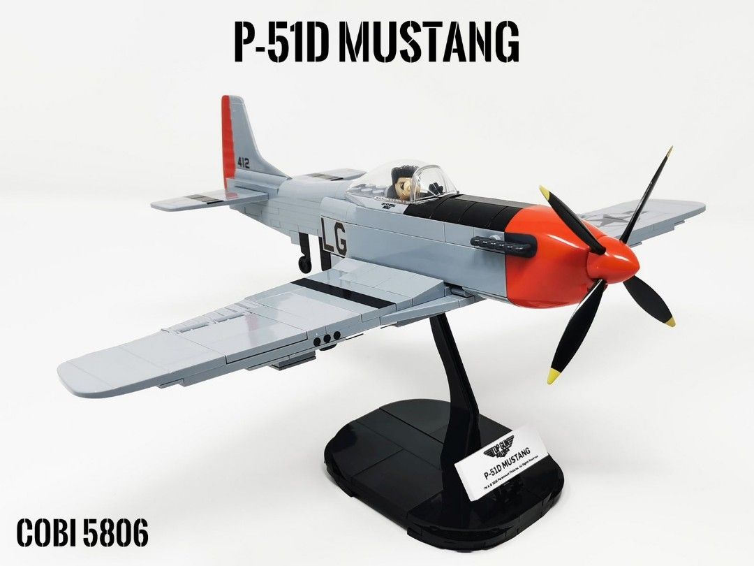 Cobi European Poland Non-Lego 5806 Top Gun Maverick P-51 P-51D Mustang ...