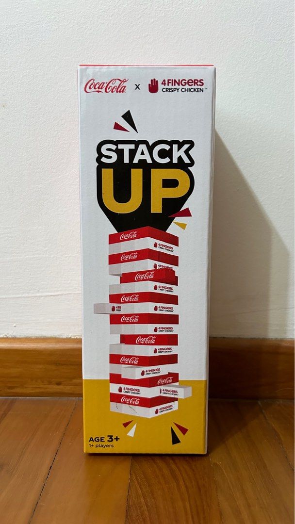 Coca Cola x 4 Fingers Crispy Chicken Jenga Stack Up, Hobbies & Toys, Toys & Games on Carousell
