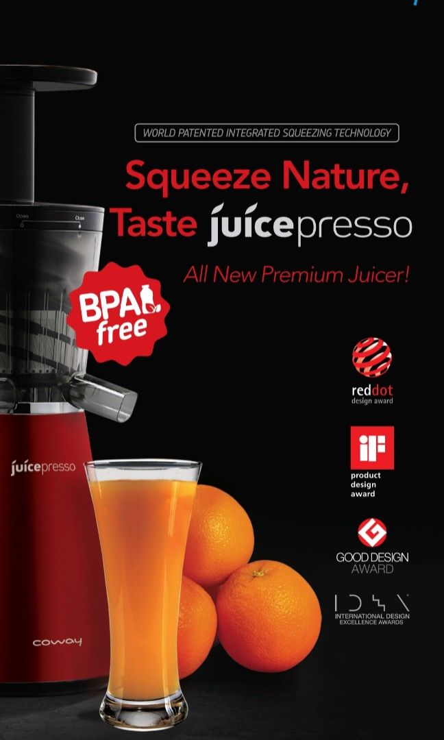 Coway Juicepresso CJP -03, TV & Home Appliances, Kitchen Appliances, Juicers, Blenders ...
