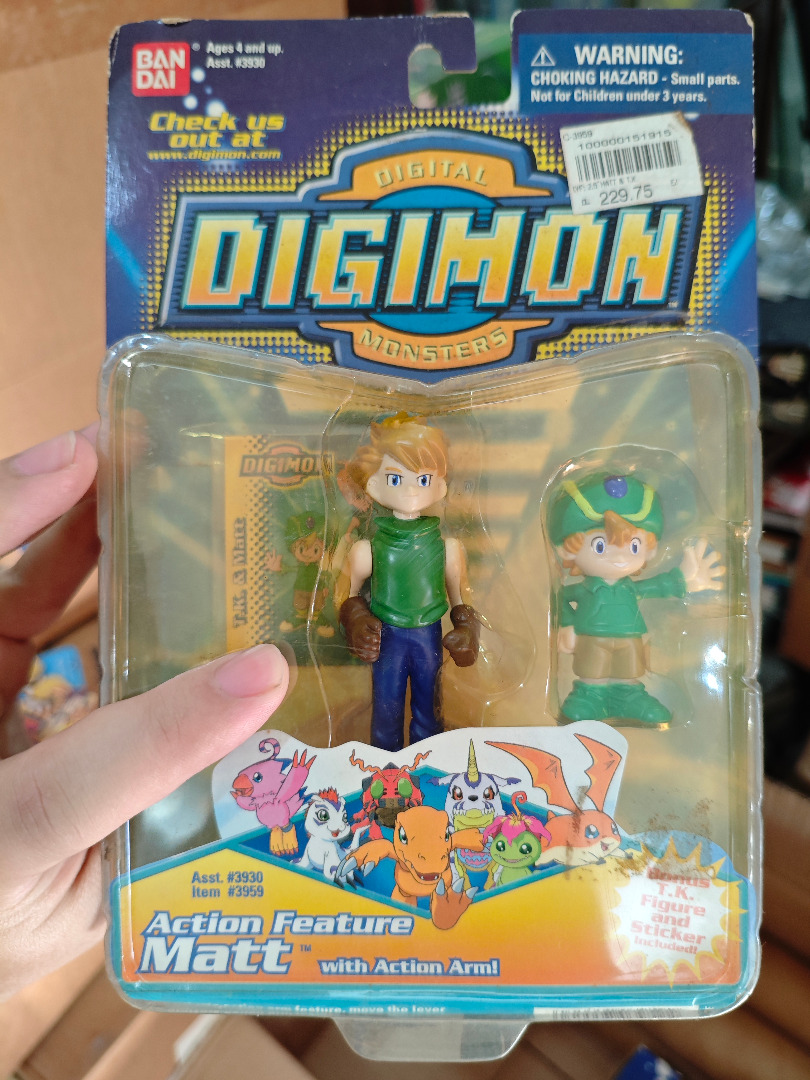 Digimon Action Feature Matt Bandai Figure w/ Action Arm, Hobbies & Toys ...