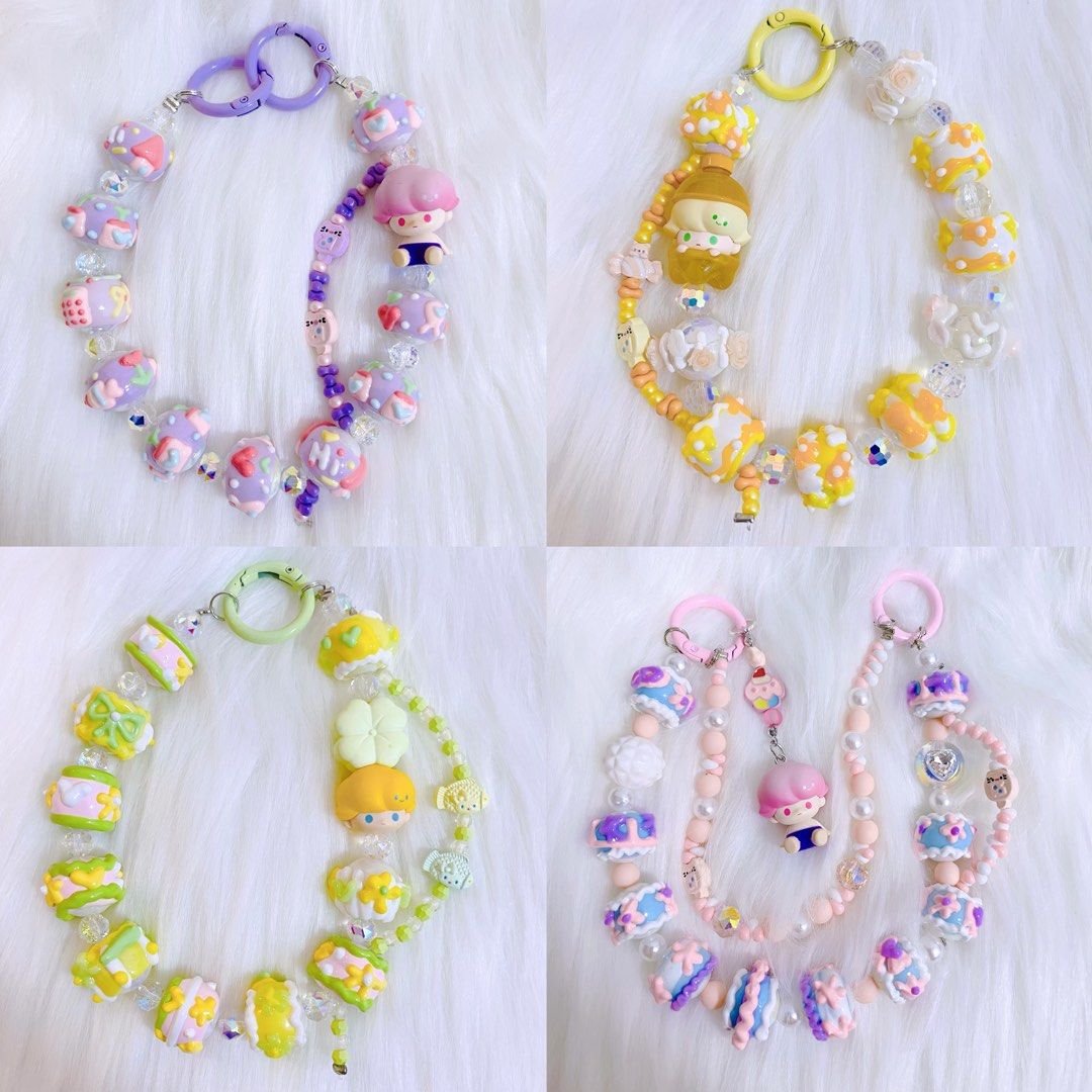 [popmart][pop bean] accessories phone strap, chain bag charm, key chain ...