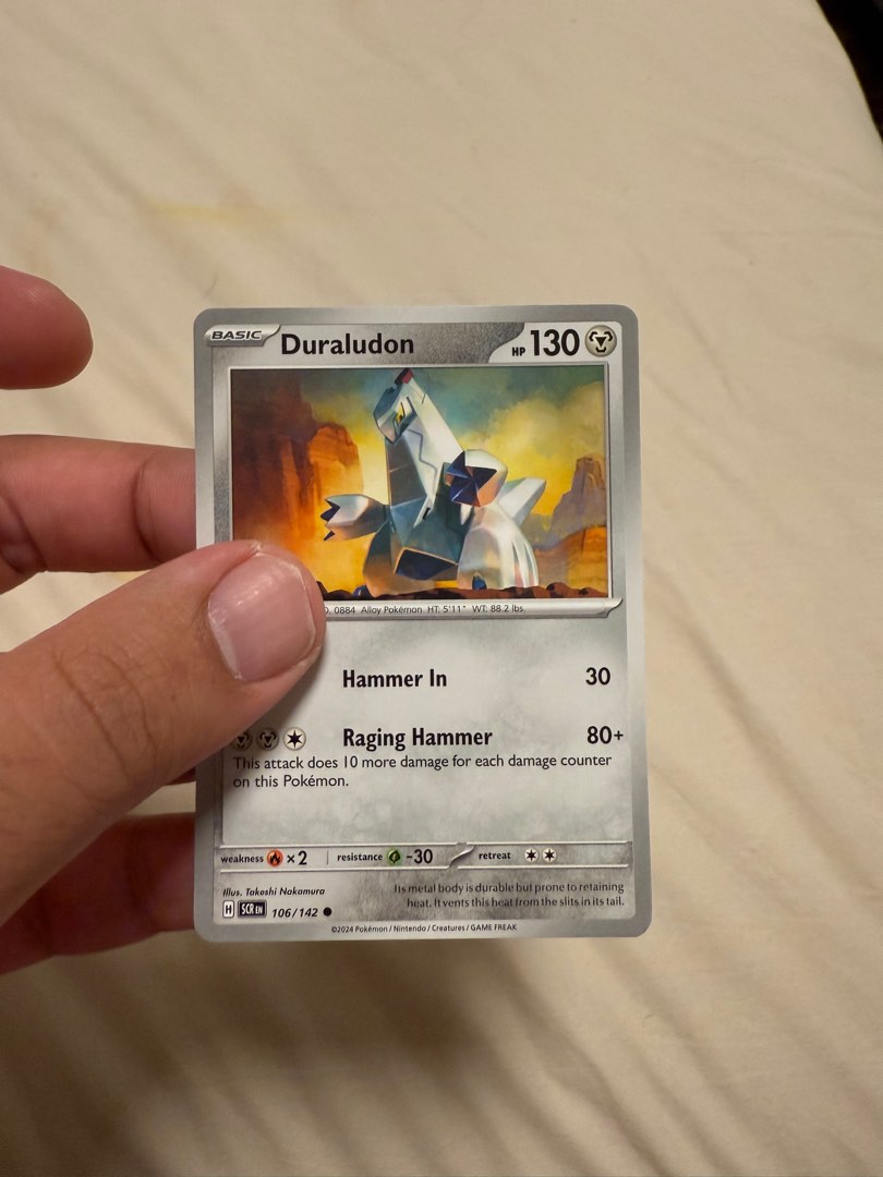 Duraludon #106 Pokemon Stellar Crown, Hobbies & Toys, Toys & Games on ...