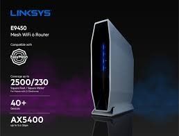 E9450 WiFi 6 Easy Mesh Router Dual-Band with 802.11ax standard fast ...