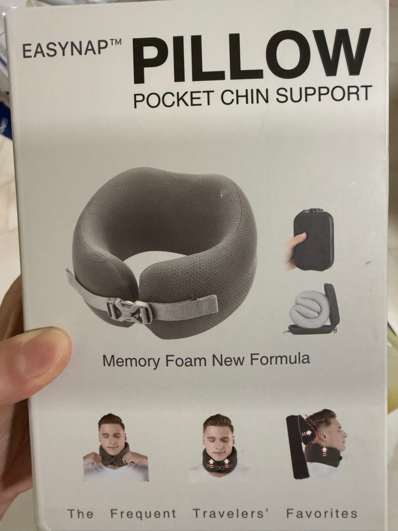 EasyNap pillow pocket chin support, Health & Nutrition, Massage Devices ...