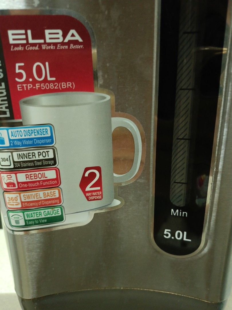 Elba hot water dispenser 5L, TV & Home Appliances, Kitchen Appliances ...