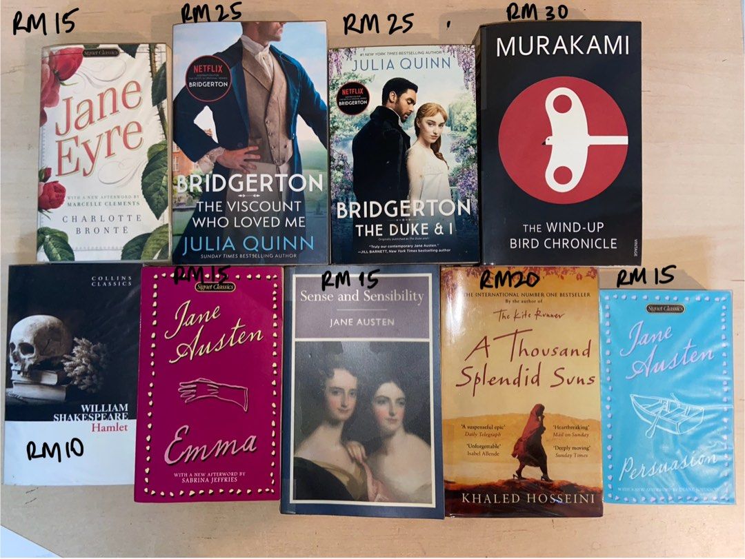 English Novels for Sale (Pre-Loved) [RM10-RM30], Hobbies & Toys, Books ...