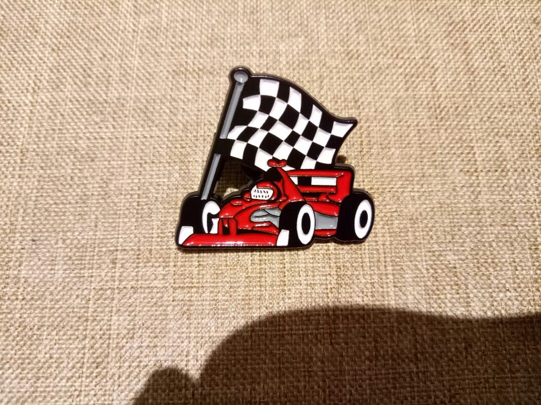 F1 Racecar Enamel Pin, Luxury, Accessories on Carousell